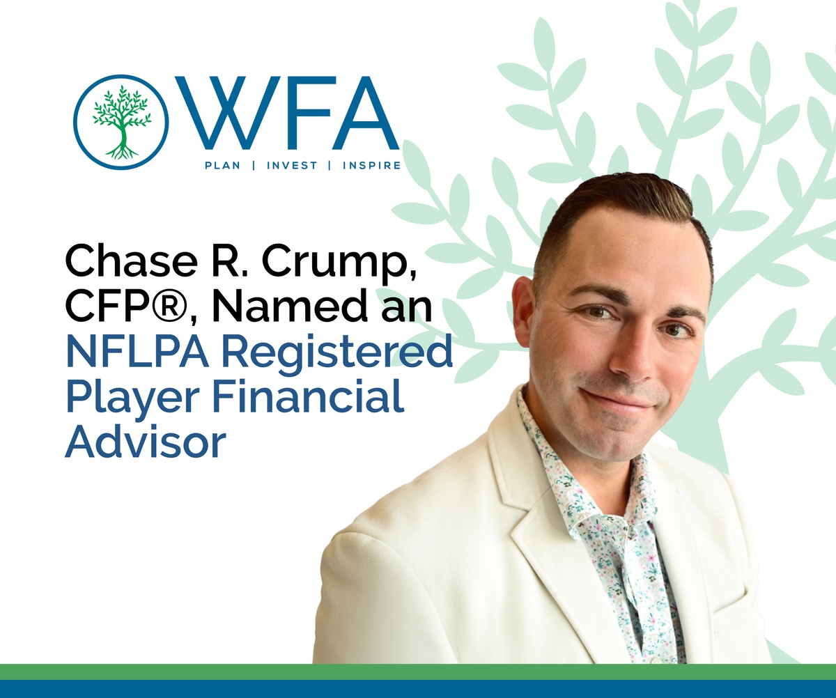 Chase R. Crump, Named an NFLPA Registered Player Financial Advisor