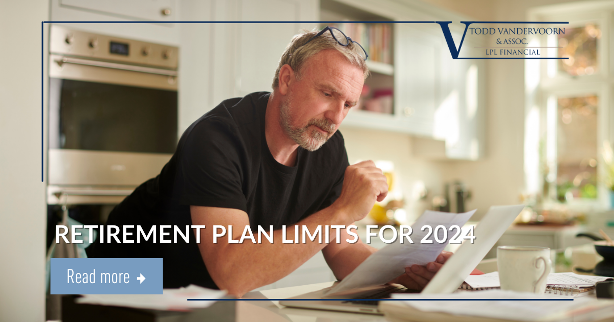 Retirement Plan Limits for 2024 | Todd VanDerVoorn | LPL Financial
