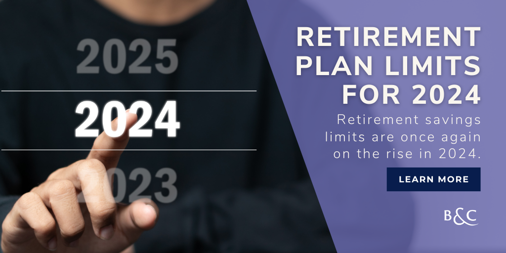 Retirement Plan Limits for 2024 | Boggs and Company, Cumberland, MD