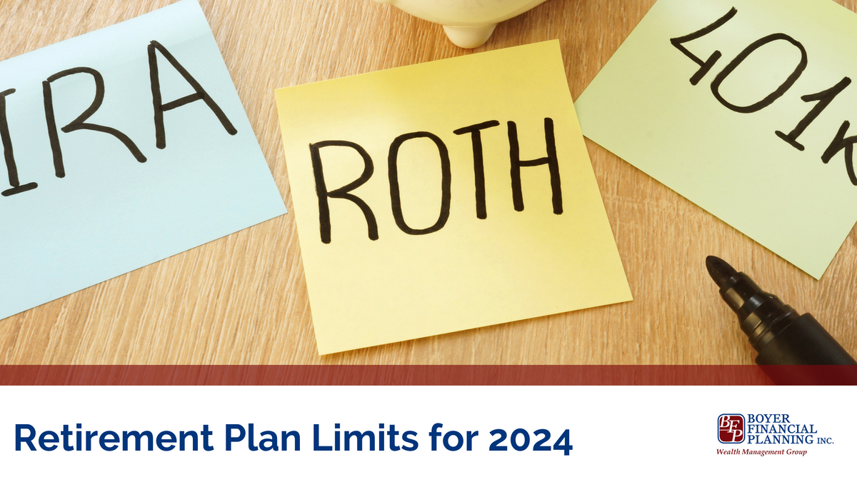 Retirement Plan Limits for 2024 | Boyer Financial Planning | Somerset, PA