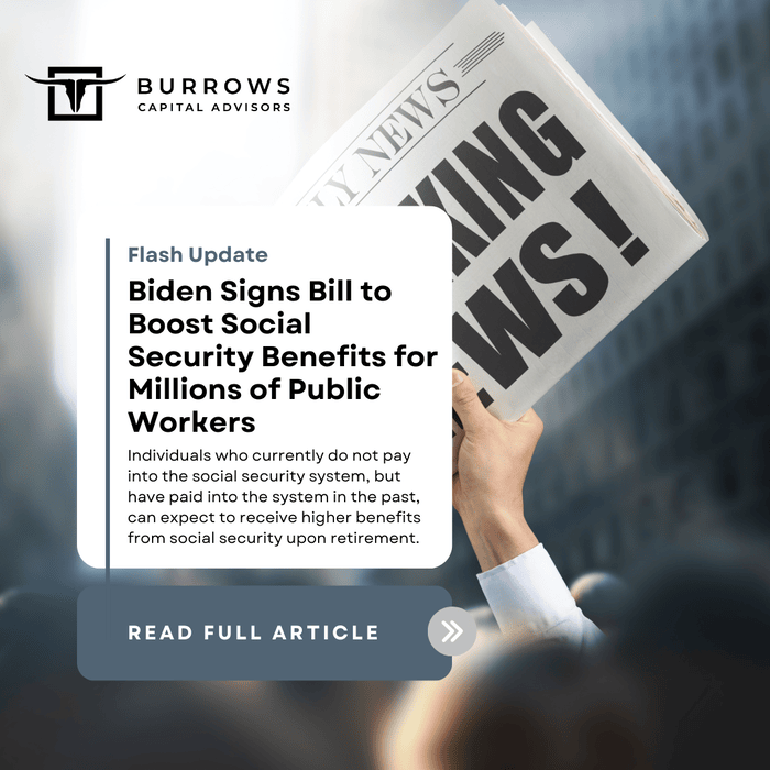 Flash Update: The Social Security Fairness Act (HR 82) | Burrows ...