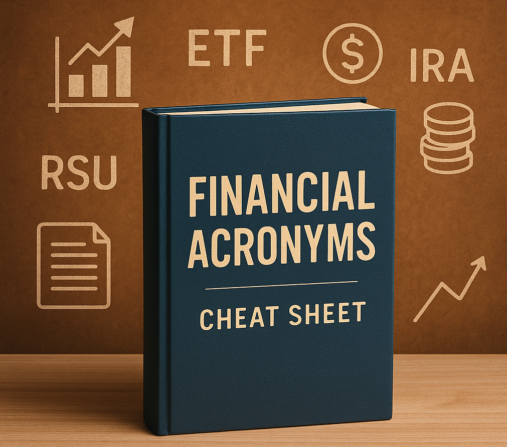 Financial Acronyms Cheat Sheet | One Bridge Wealth | Saint Louis ...