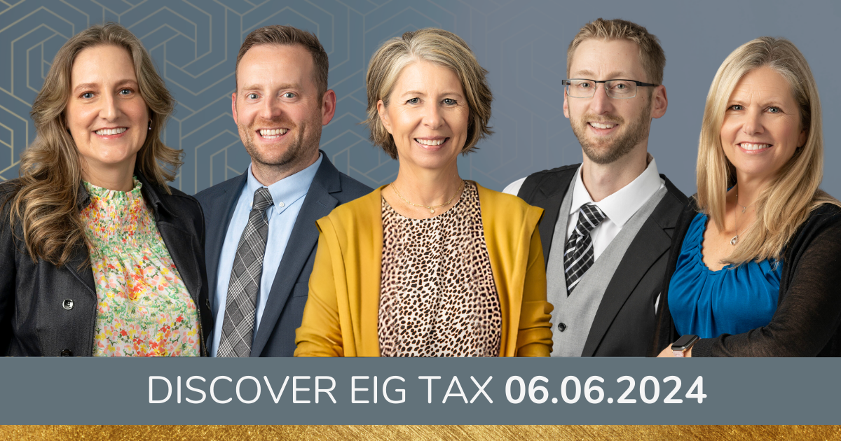 Discover EIG Tax | Ellenbecker Investment Group