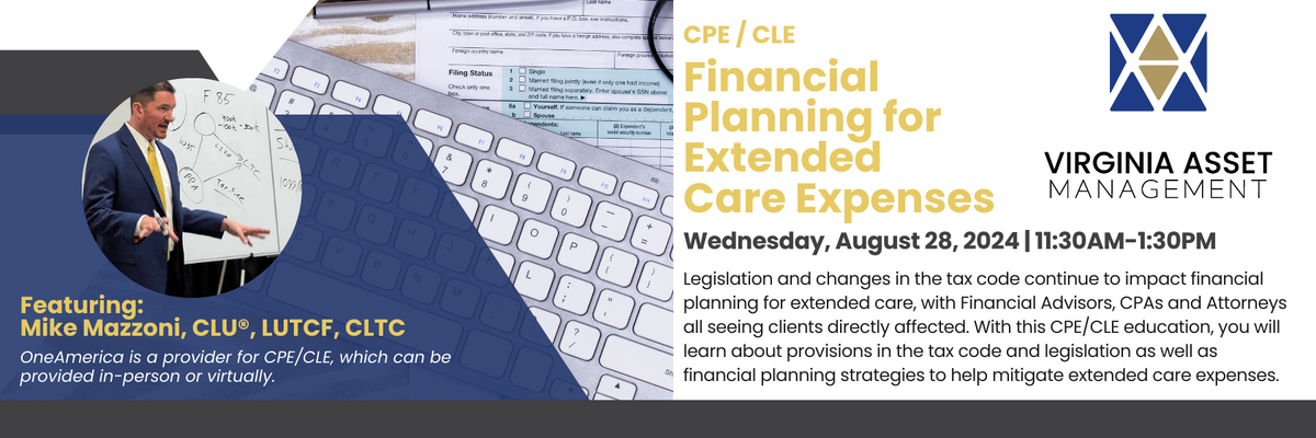 Financial Planning for Extended Care Expenses - CPE / CLE | Virginia ...