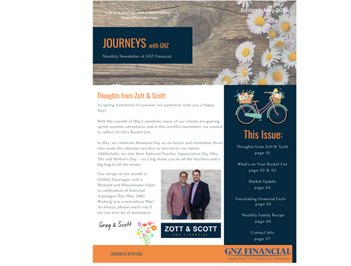 Monthly Financial Newsletter | GNZ Financial