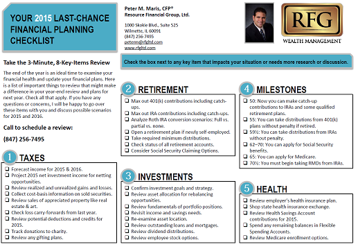 Financial Planning Checklist