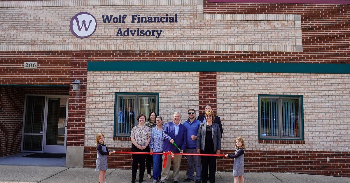 Wolf Financial Advisory Ribbon Cutting for new St. Joseph MI Location